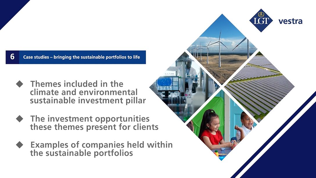 Case studies – bringing the sustainable portfolios to life | LGT